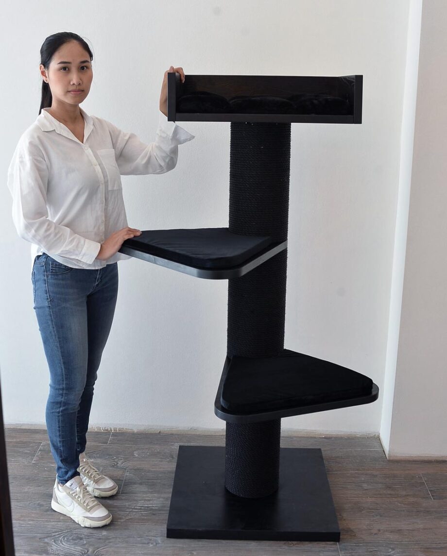 The Maine Cooon Royal Deluxe Cat Tree (Blackline) - | Unbeatable Value ...